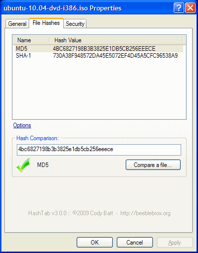 Random Stuff: Verify your downloads with checksums